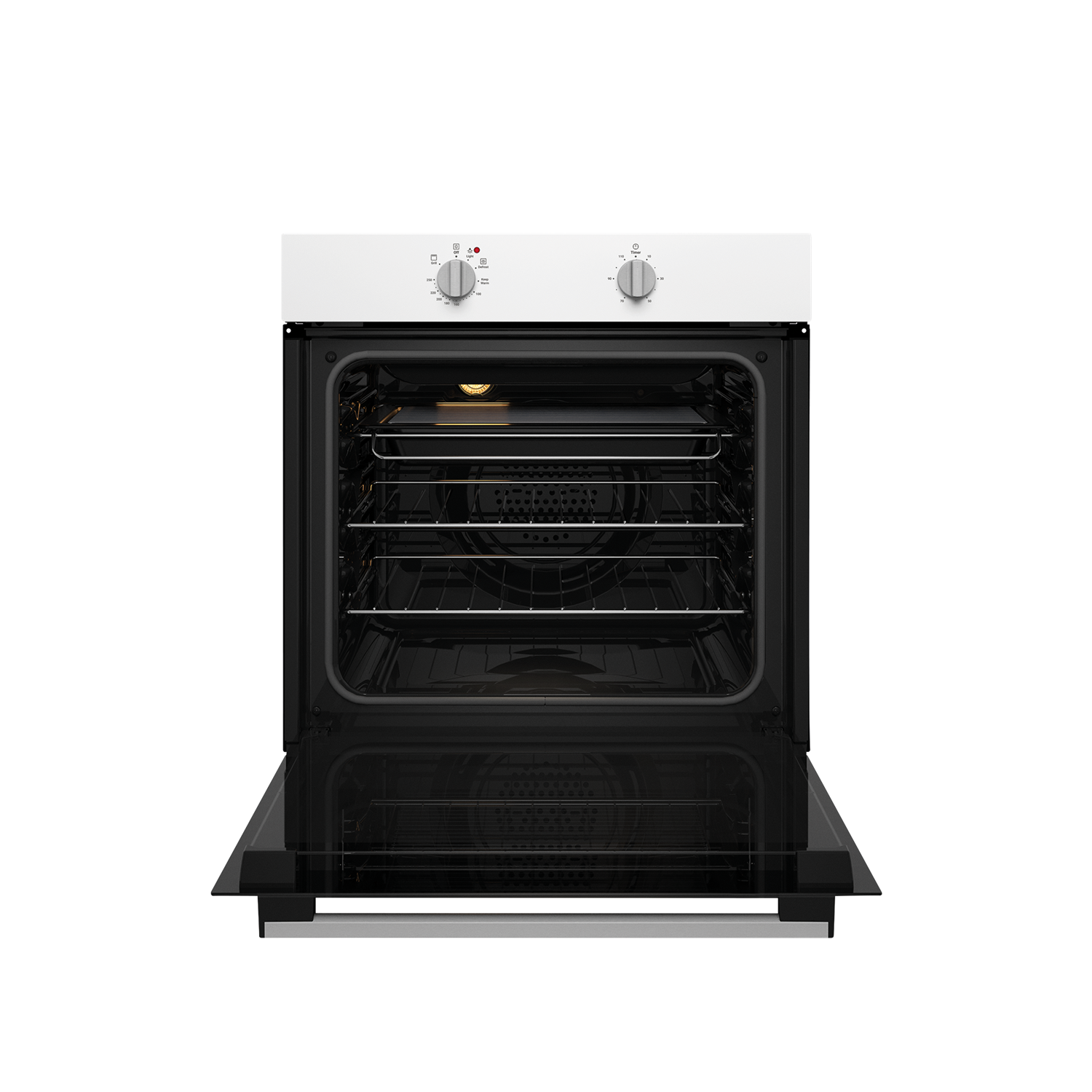 60cm multi-function 3 oven, white - CVE612WB