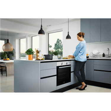 60cm multi-function 3 oven, white - CVE612WB