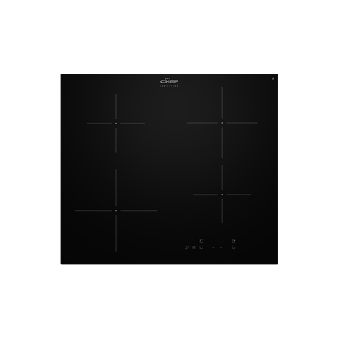 60cm 4 zone induction cooktop - CHI644BB | Chef Australia