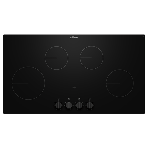 90cm 4 zone ceramic cooktop - CHC942BB | Chef Australia