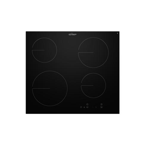 60cm 4 zone ceramic cooktop - CHC644BB | Chef Australia
