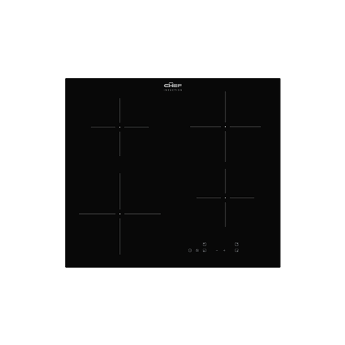 60cm 4 zone induction cooktop - CHI644BC | Chef Australia