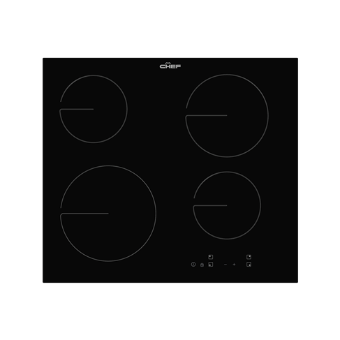 60cm 4 zone ceramic cooktop - CHC644BC | Chef Australia