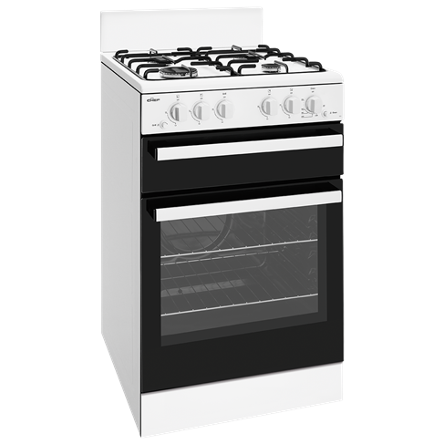 54cm white freestanding cooker - CFG501WCH | Chef Australia
