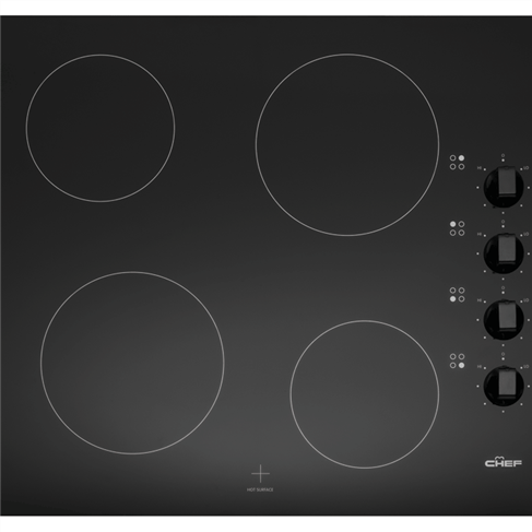 60cm Ceramic Cooktop - EHC647UC | Chef Australia