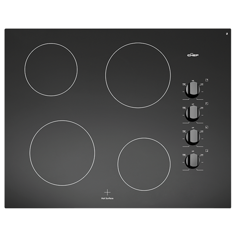 4 zone ceramic cooktop - CHC644BA | Chef Australia