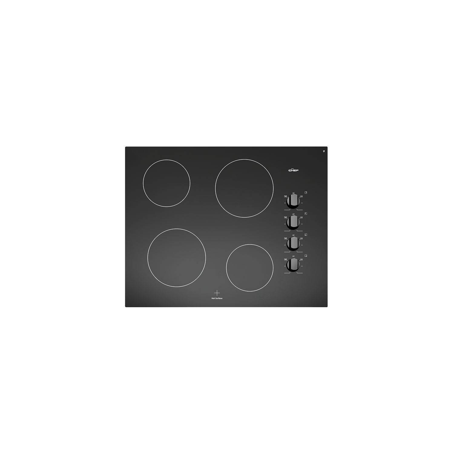 4 zone ceramic cooktop - CHC644BA | Chef Australia