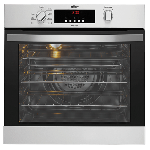 Electric Single Pyrolytic Oven - CVEP614SA | Chef Australia